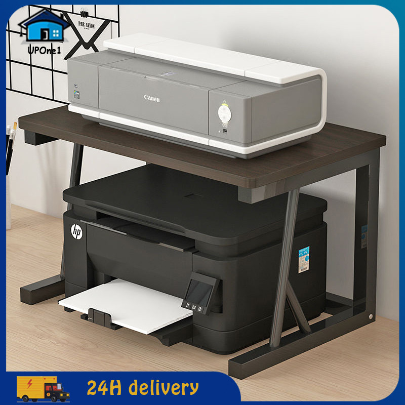 Simple Double Storage Shelf Printer Shelf Desktop Shelf Multifunctional ...