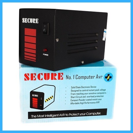 Secure AVR 220V 500W for Desktop, Secure Automatic Voltage Regulator ...