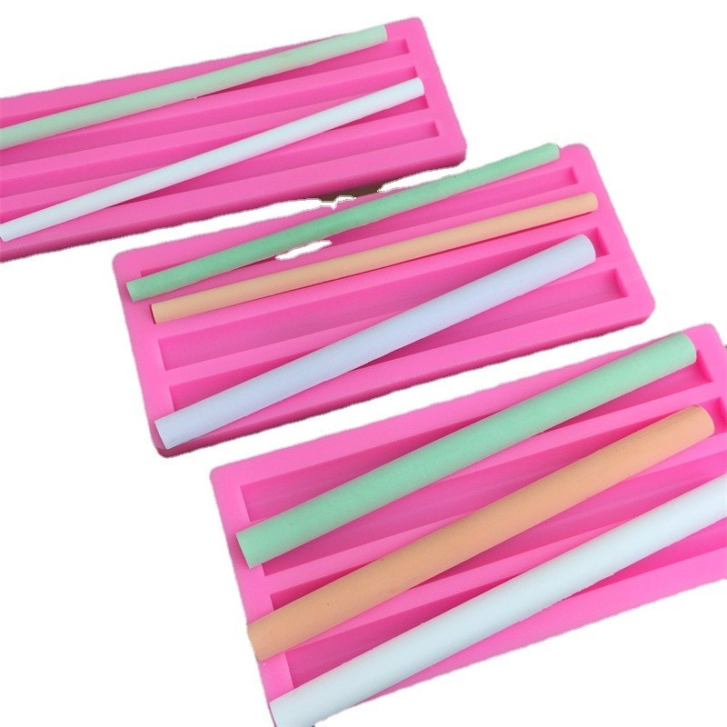 Fire Paint Wax Stick Silicone Mold DIY Production Simple Style Color ...