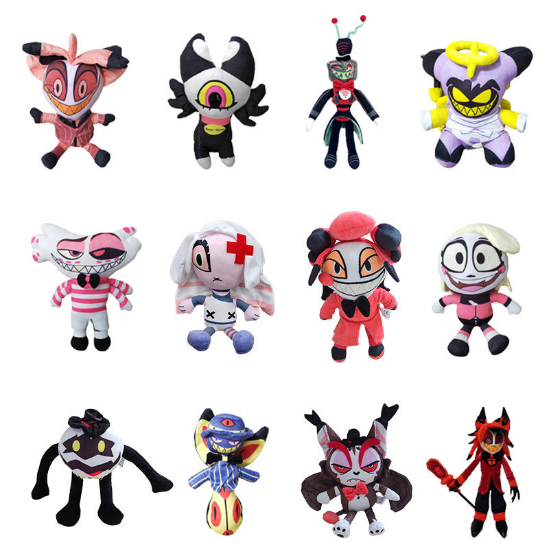 Zevaret Alastor Plush Doll Hazbin Hotel Helluva Boss Vaggie Alastor The ...