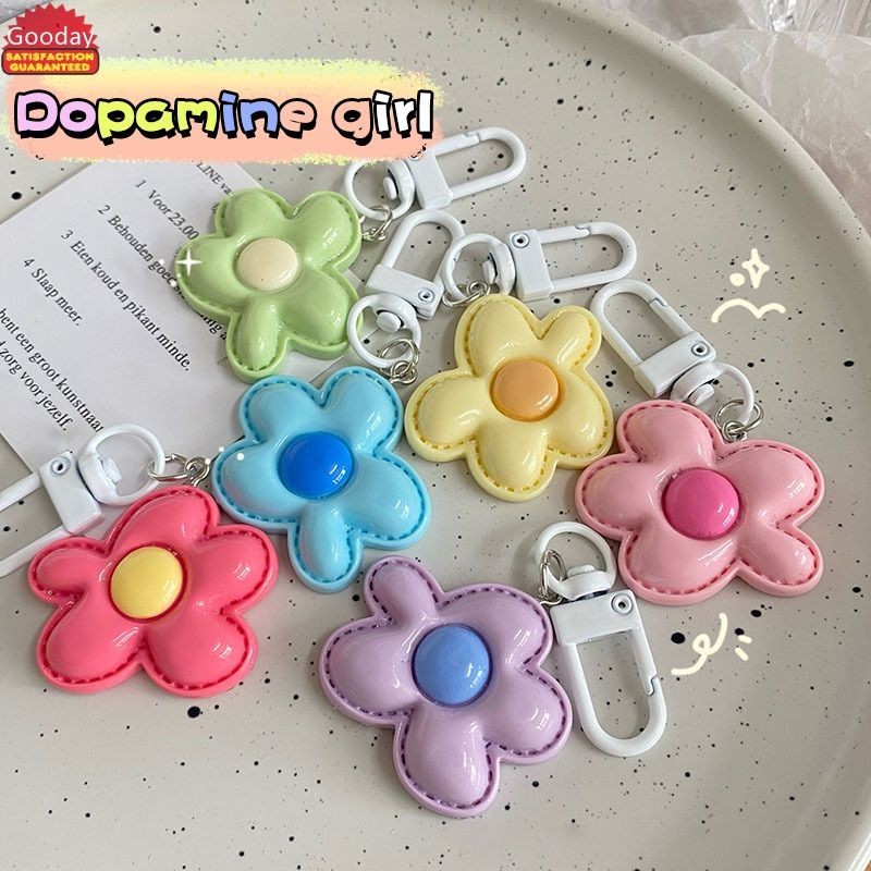 GD Colorful Flower Key Chain Best Friend Gift Ins Cute Girl Pendant ...