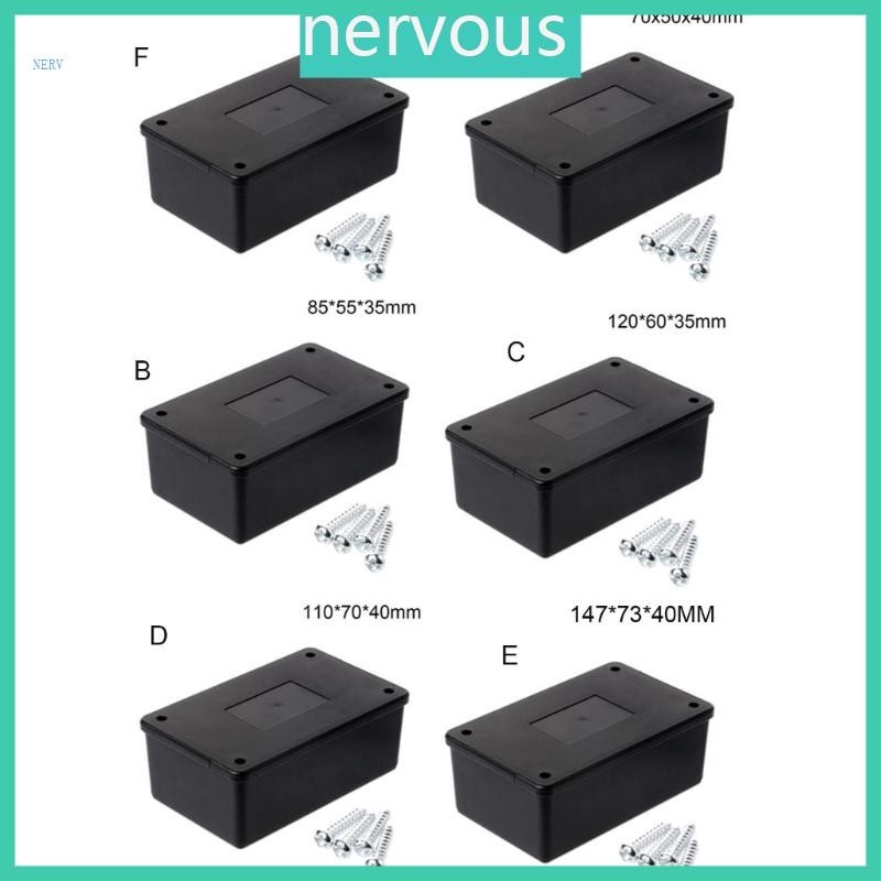 NERV Dustproof Black Electrical Junction Box Portable ABS Instrument ...