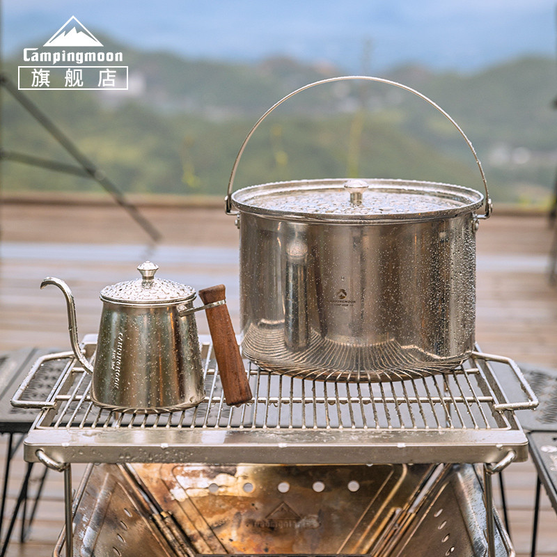 Campingmoon CC-21 Large Capacity Outdoor Camping Hanging Pot Single ...
