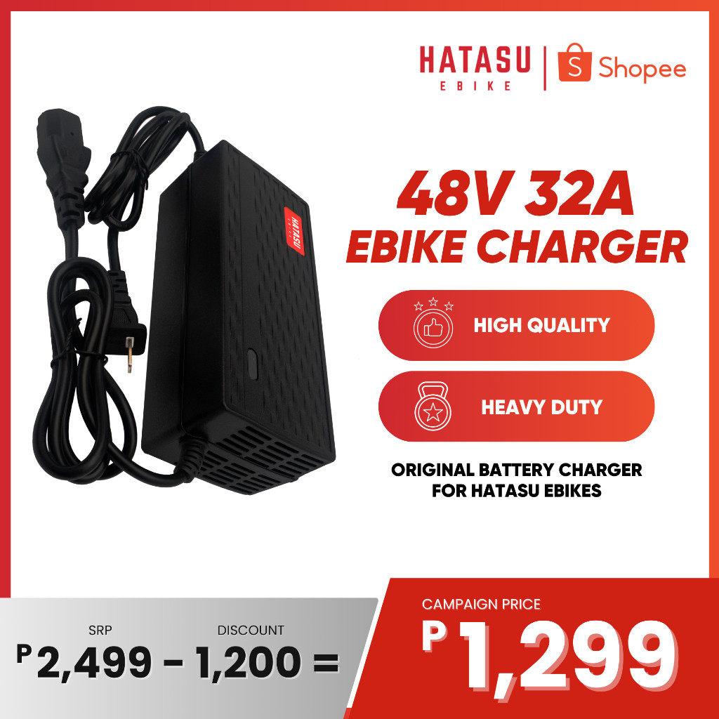HATASU 48V 32AH Charger for Ebike WVO7 | Shopee Philippines