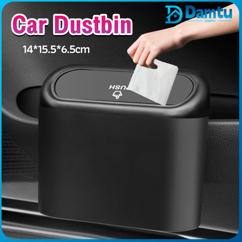 Damtu Car Trash Can Portable Trash Bin Car Garbage Organizer Holder ...