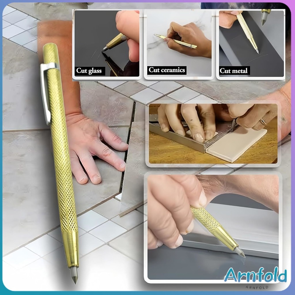 AF Ceramic Tile Scriber Pen Metal Scribe Tool for Metal Sheet/Glass ...