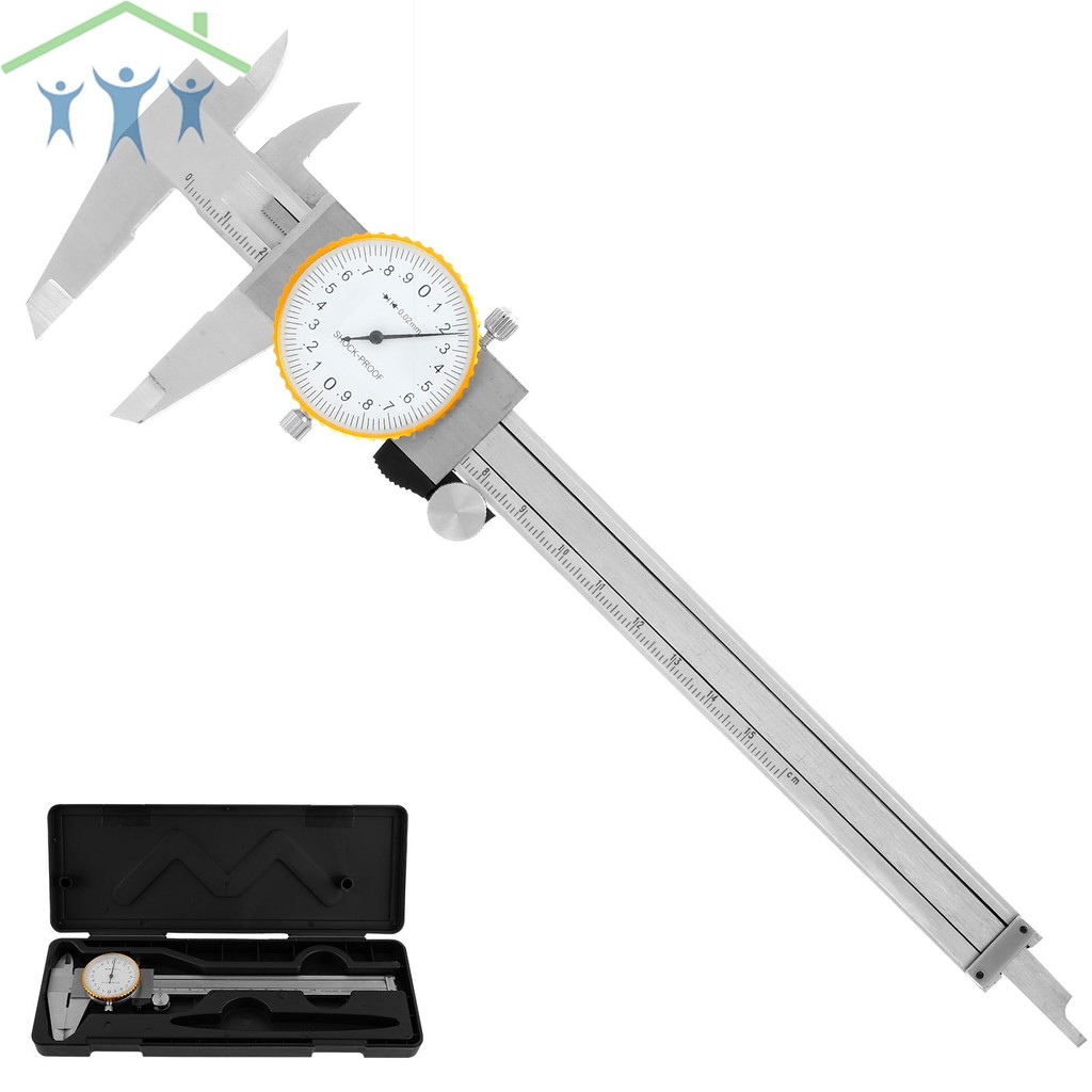 Dial Caliper 6 Inch Stainless Steel Vernier Caliper Inside Outside ...