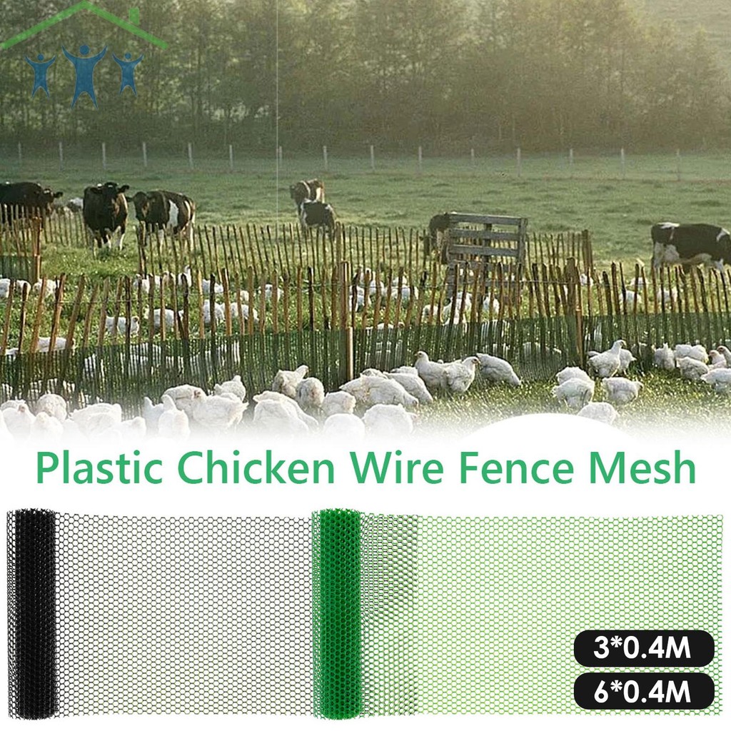 Plastic Fence Mesh 300X40CM Chicken Wire Fence Mesh Lightweight Fencing ...
