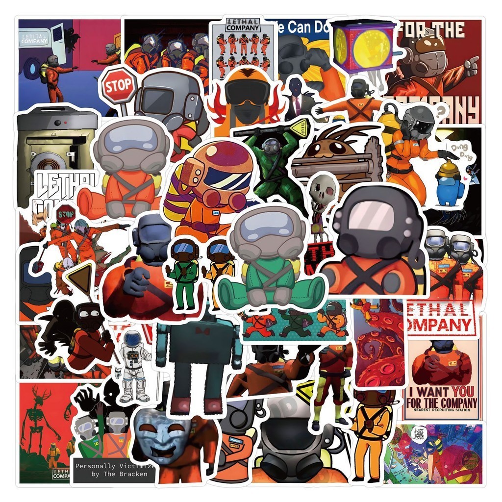 50 Sheets New Style Lethal company Graffiti Stickers Car Laptop ...
