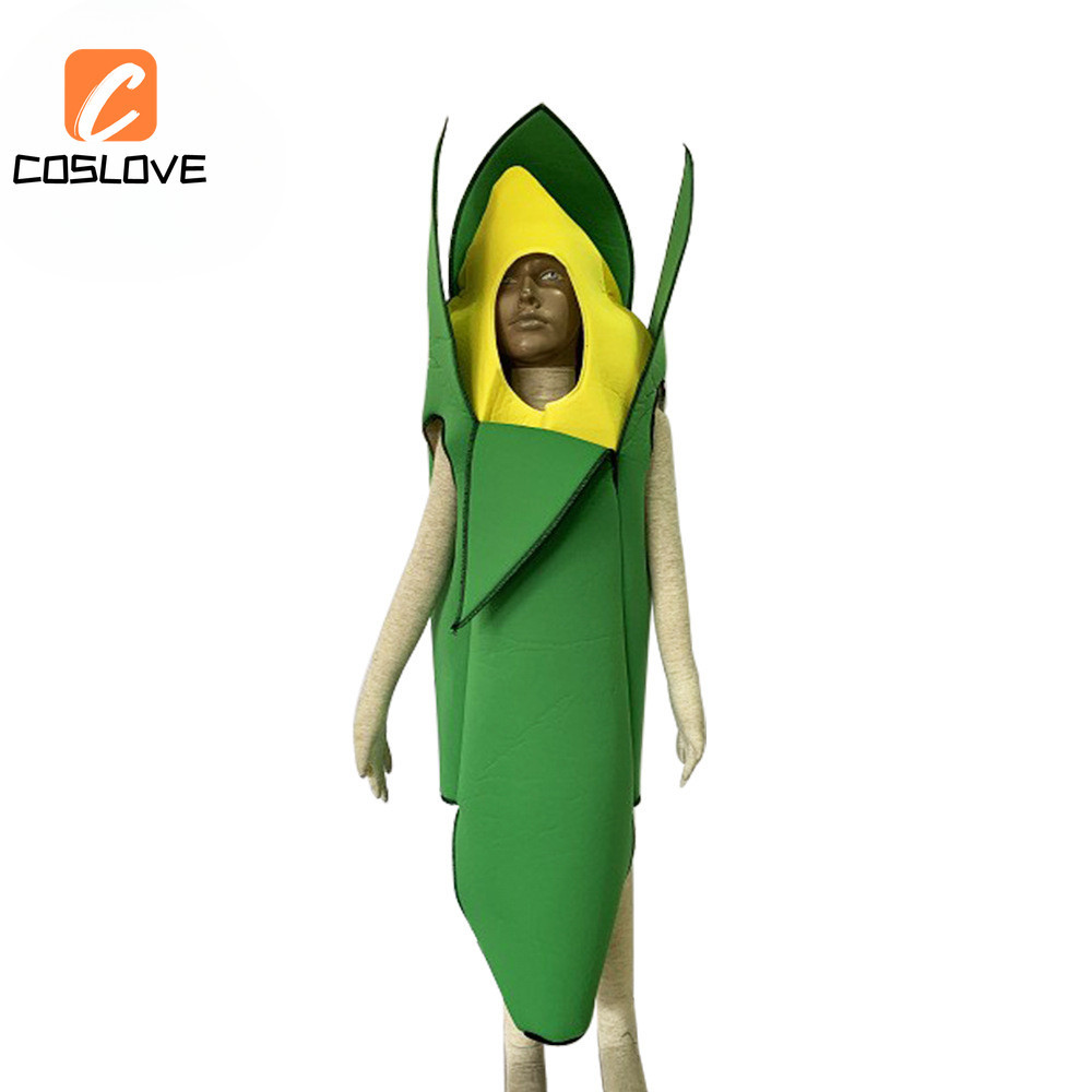 Halloween The Corn Cosplay Full Set Costume Green Yellow Color Funny ...