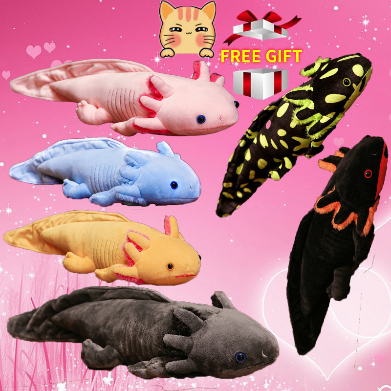 Hexagonal Dinosaur Doll Salamander Doll Fish Pillow Cute Salamander ...