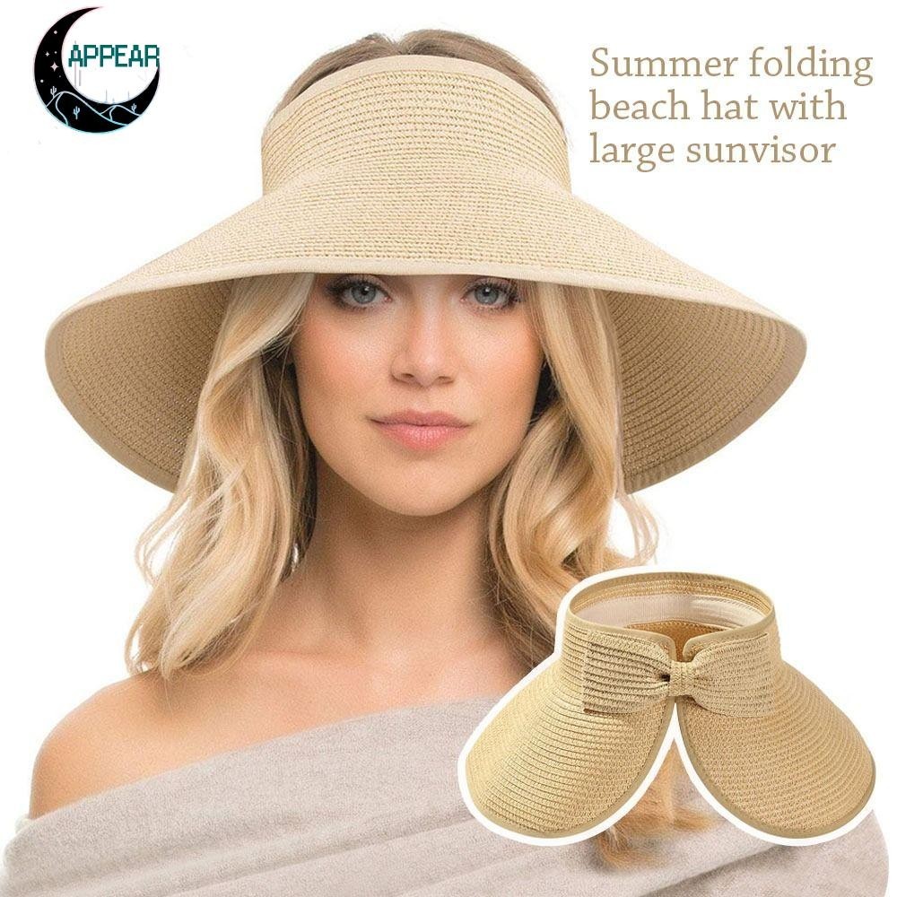 APPEAR Sun Hat Casual Foldable Portable Wide Brim Sun Visors | Shopee Philippines