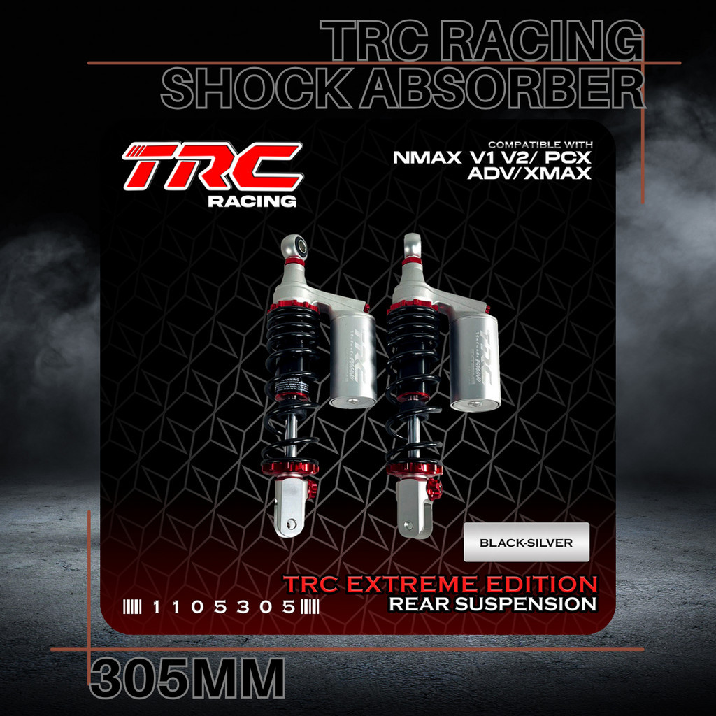 TRC Racing 305mm Rear Shock Absorber Suspension with Reservoir NMAX ADV ...