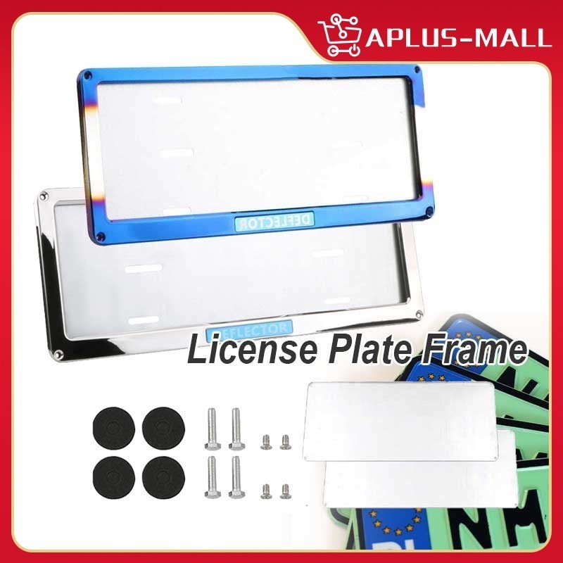 Stainless Steel Car Plate Frame Car Plate Number Plating Acrylic Cover ...