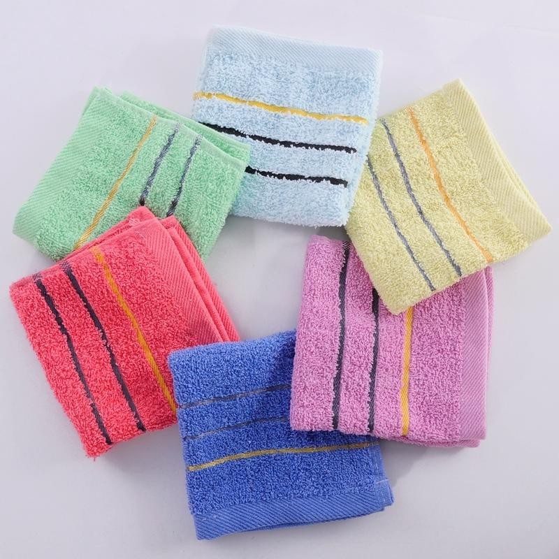 12pcs COSY STYLE Cotton Hand Towel Soft Color Towels Plain Bimpo Back ...