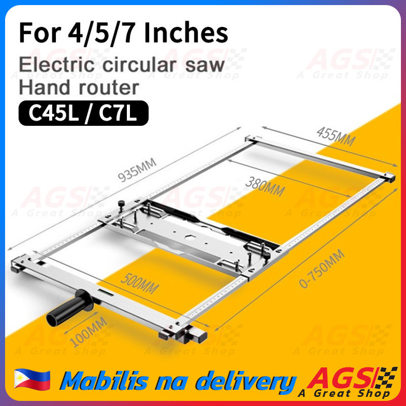 For 4/5/7 inches Saw Guide Rail Electricity circular saw Multi-function ...
