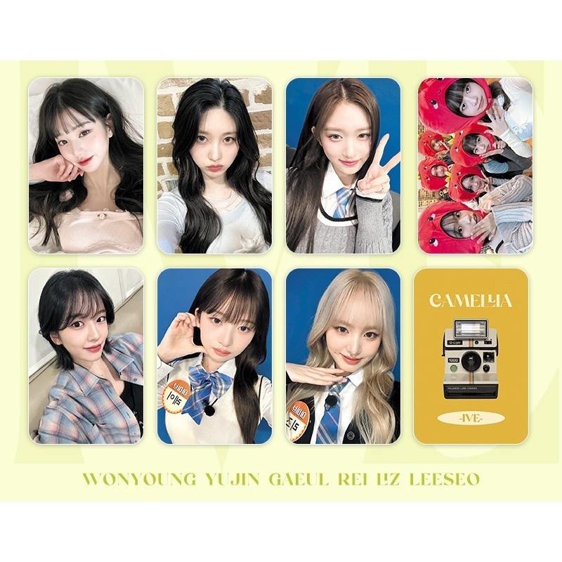 4-7pcs/set DIVE INTO IVE I'VE MINE Photocards Season's Greetings Lomo Cards REI LIZ LEESEO ...