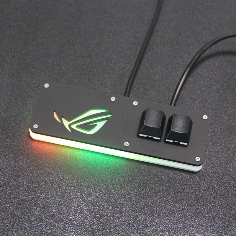 Boot Restart Computer External Switch RGB Lighting Double Button ...