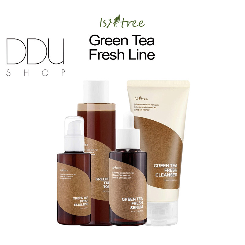 Isntree Green Tea Fresh Line (Cleanser , Emulsion , Serum , Toner ...