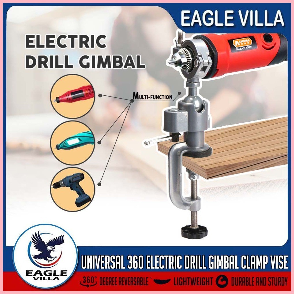 【Hot】 Eagle Villa 360 Universal Table Vice Clamp Electric Drill ...