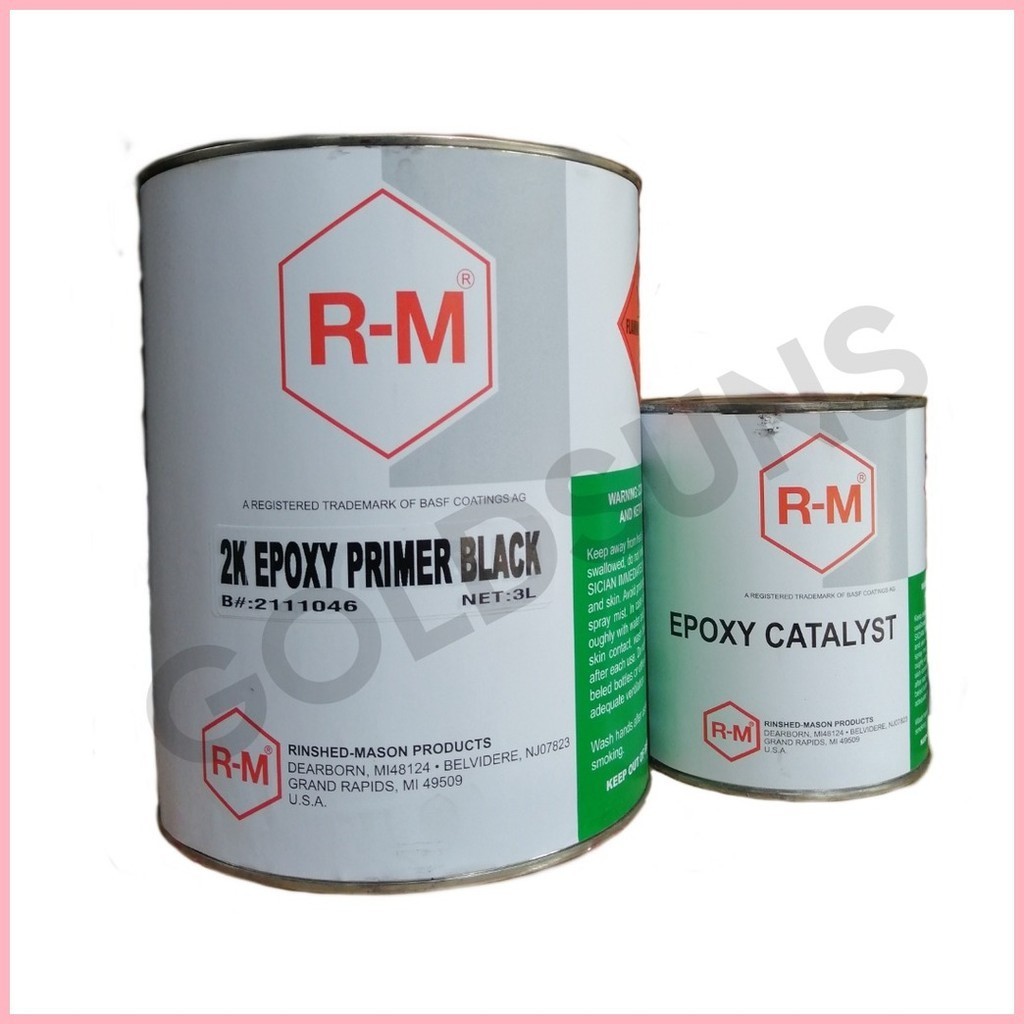 R-M 2k Epoxy Primer Black (4L) | Shopee Philippines