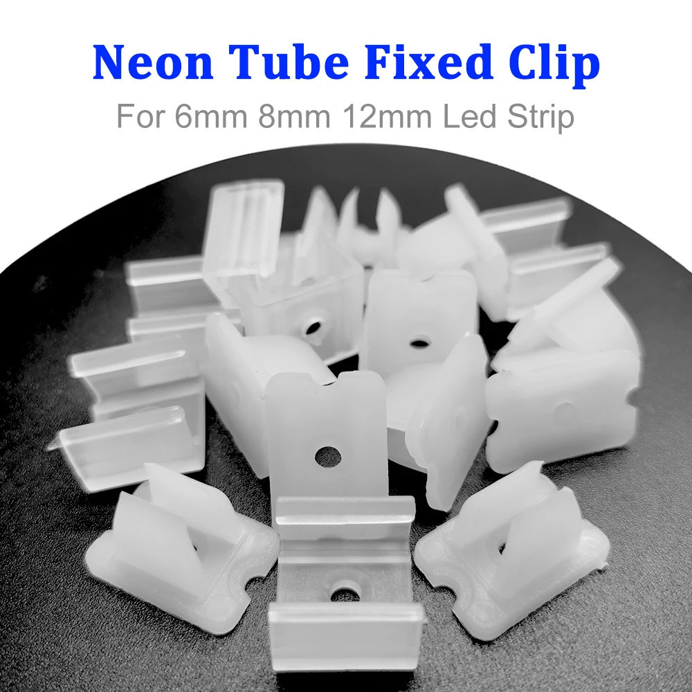 100pcs/Pack Led Strip Clip Connector Holder Connector Accessories For ...