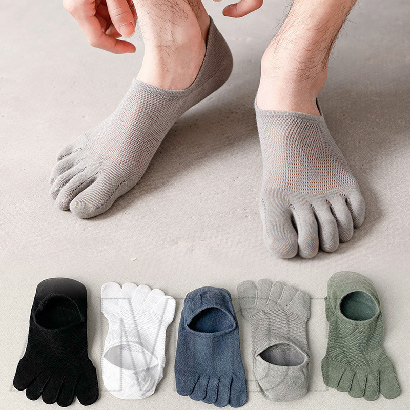 Thin Mesh Five Finger Socks - Separate Ankle Stocking - Sweat Absorbent ...