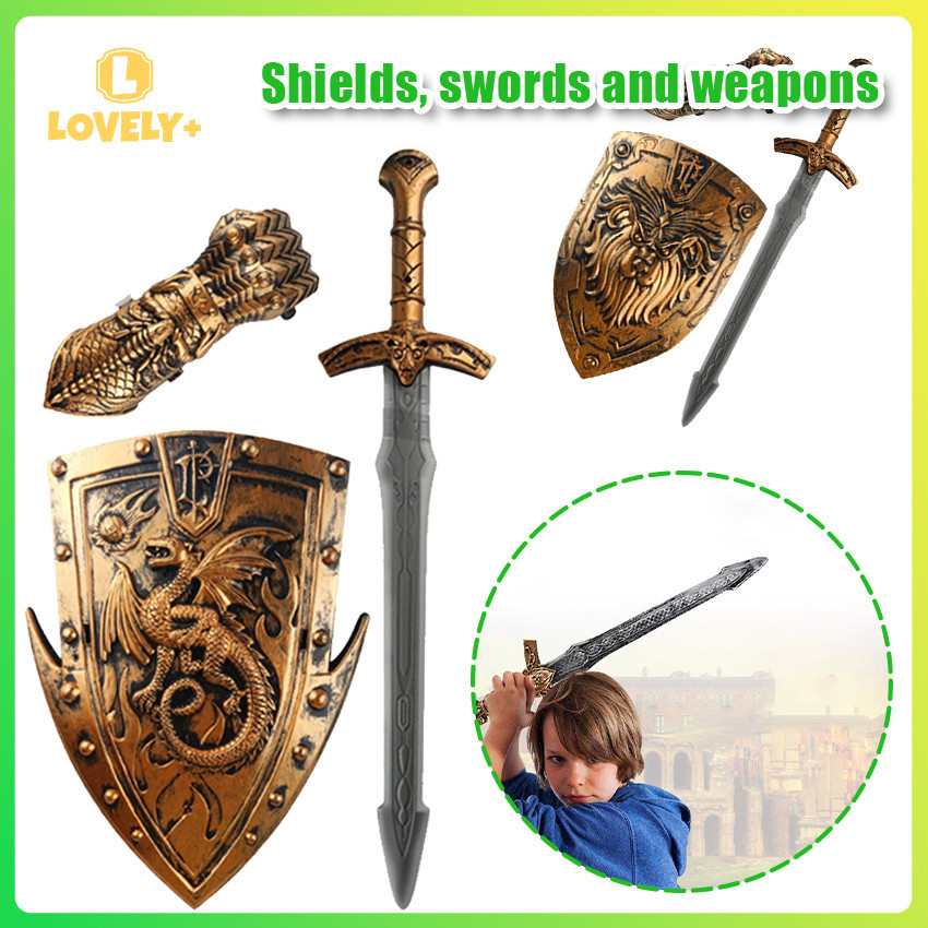 Sword Toy Set for Kid King & Knights Sword and Shield Set Toy Toys ...
