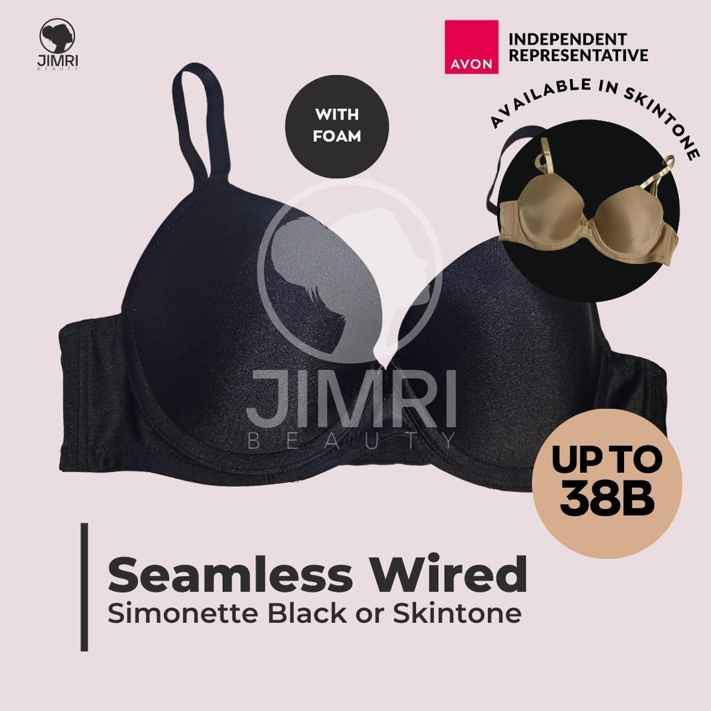 Avon Fashion Bra Non Wire- Simonette Nude or Black | Shopee Philippines