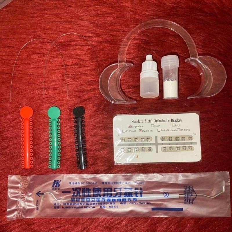 ELITE complete brace materials sets whitepads | Shopee Philippines