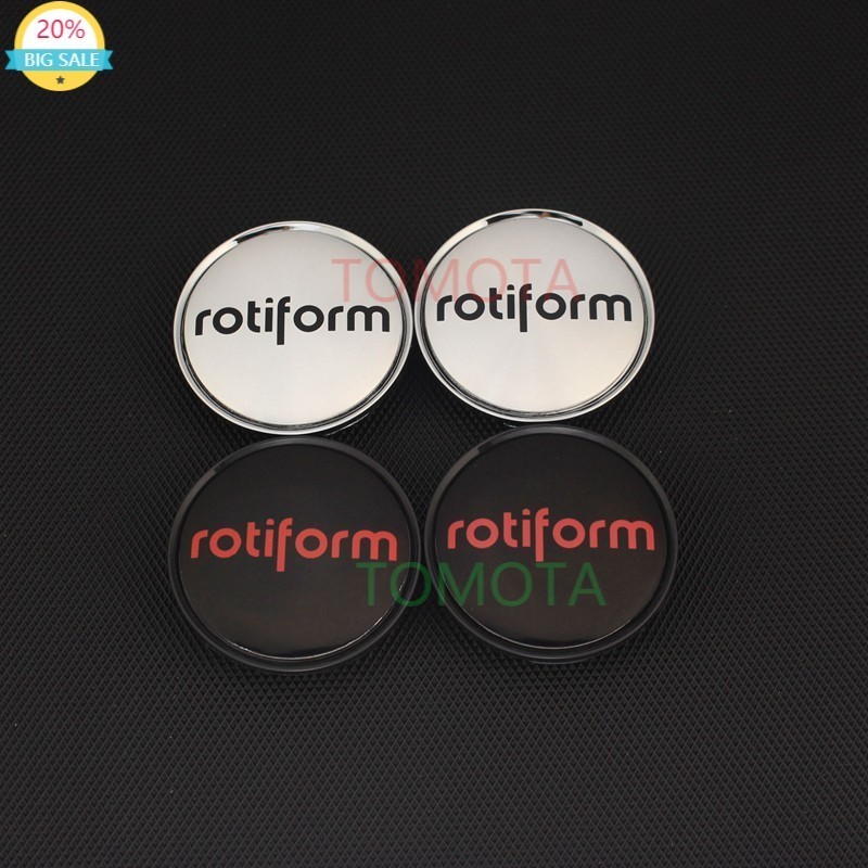 ZEWAN NEW 4pcs rotiform wheel hub cap 63mm OD/58mm ID rotiform emblem ...