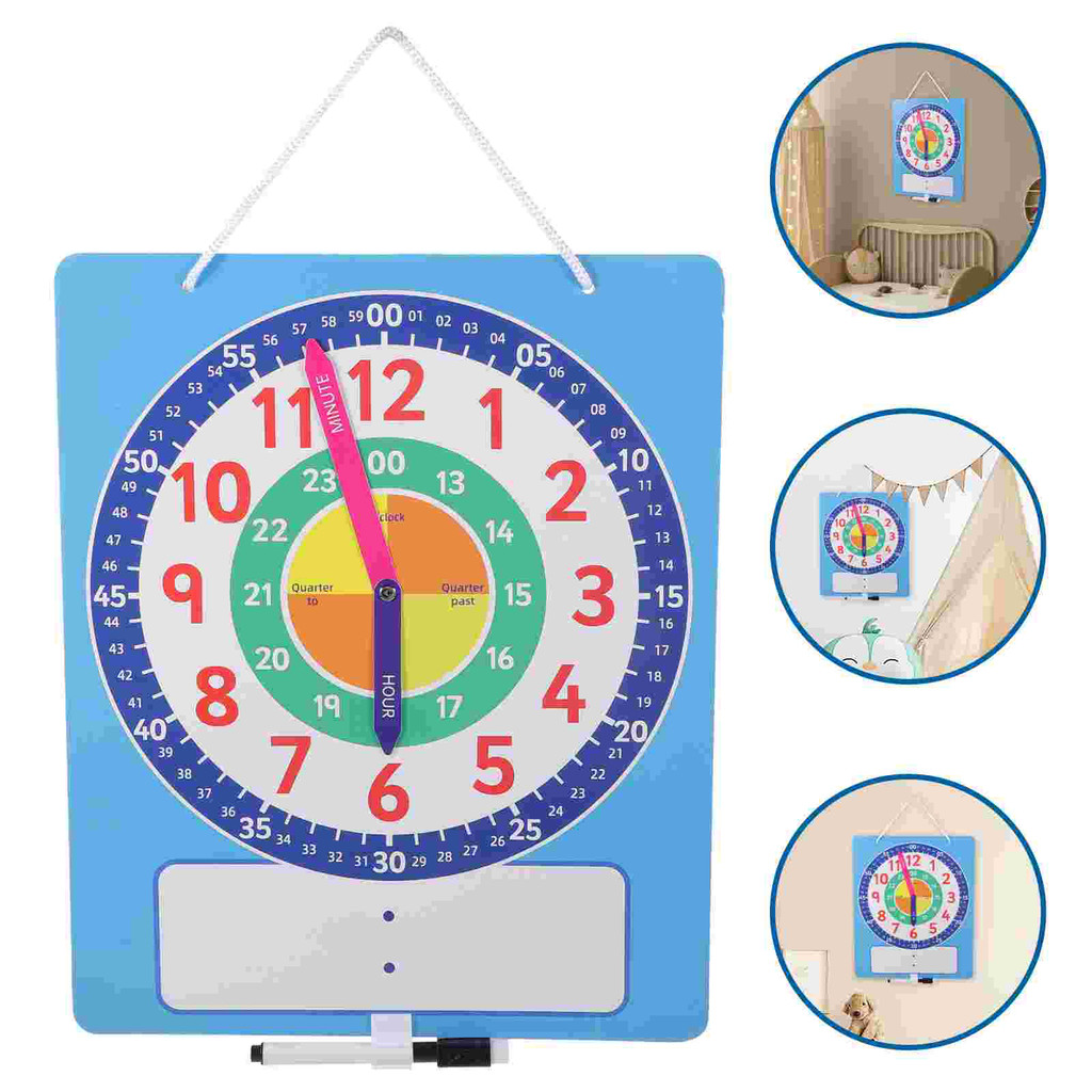 Teaching Demonstration Clock with Movable Minute&Hour Hands Telling ...