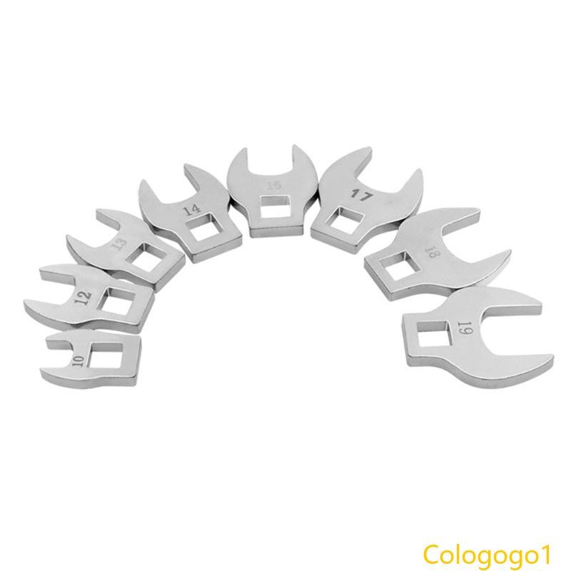Cologogo1 3 8ich Crows Foot Wrench Set 8Pcs Crowfoot Wrench Set 10-19mm ...