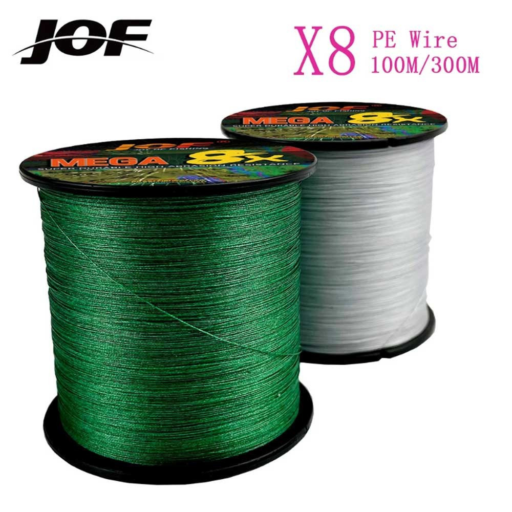 JOF 500M 300M 100M 1000M Multicolour PE 8 Strands Multifilament ...
