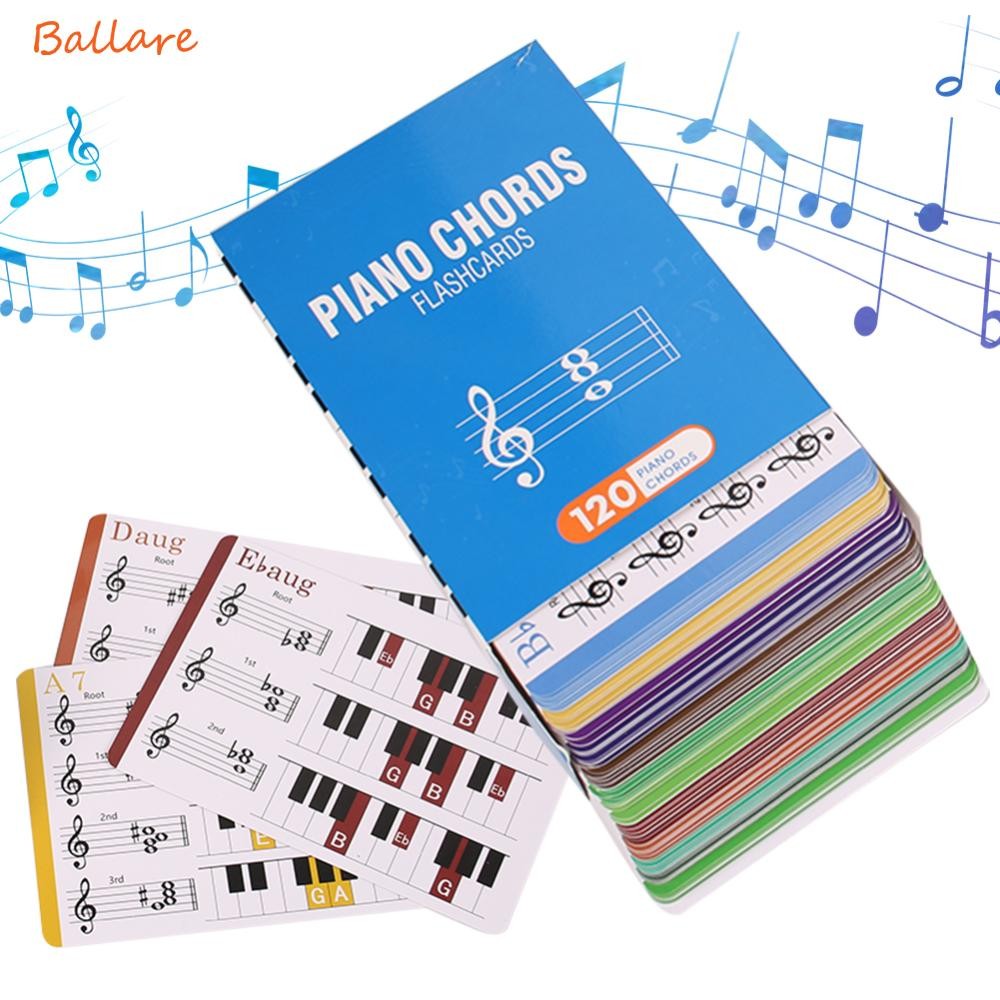 Piano Chord Flashcards with Piano Chords Chart Fun Educational ...