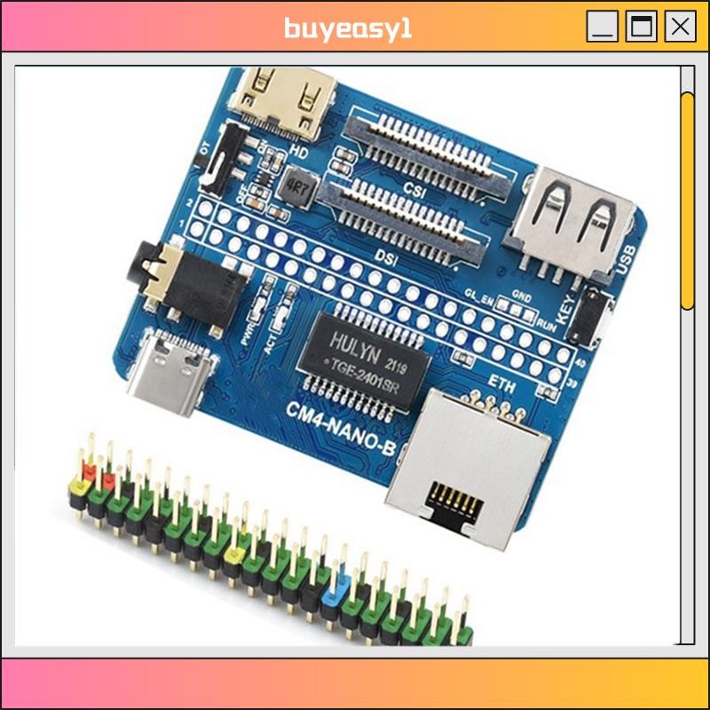 For Raspberry Pi CM4 NANO B Expansion Board Gigabit RJ45 Port 4K 30fps ...