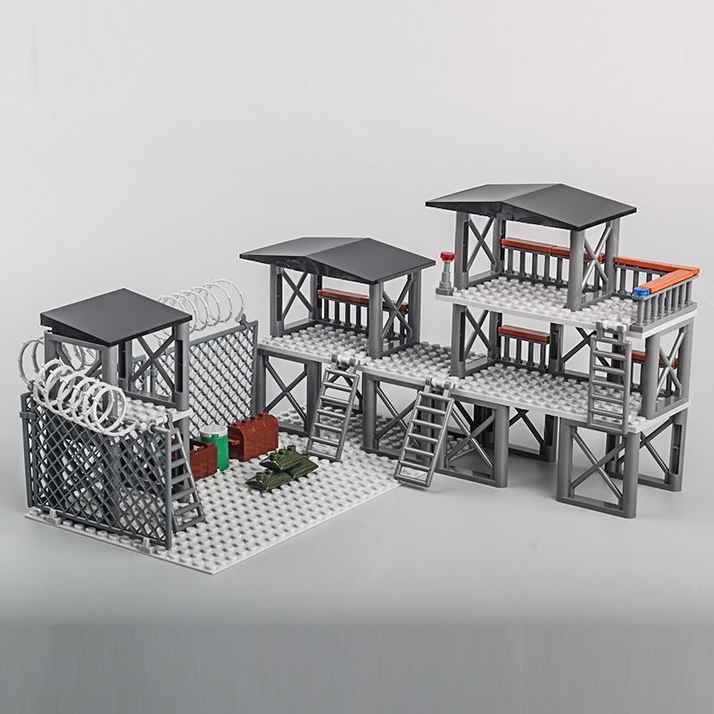 Chinese Military Base Whistle Tower Guard House Fence Soldier ...