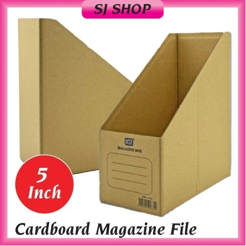 Corrugated Magazine Box File Cardboard Magazine Box Holder Fail Lipat ...