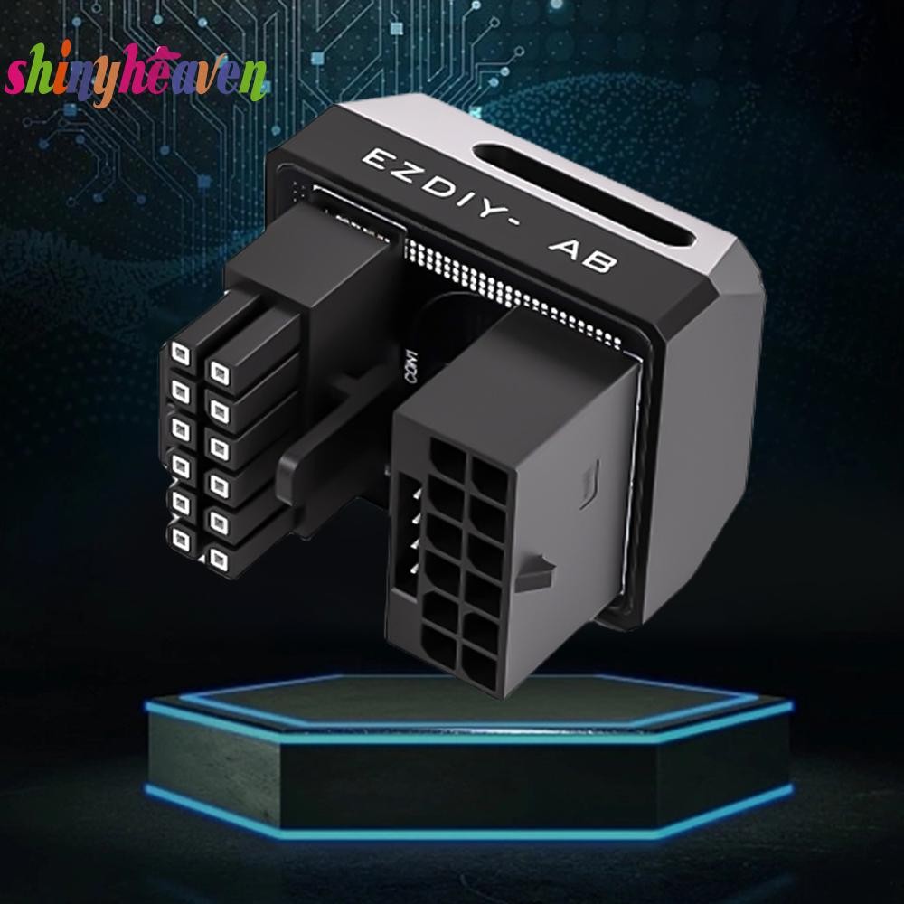 12VHPWR 180 Degree Angled Adapter 600W for 12+4pin RTX 3090Ti 4070Ti ...