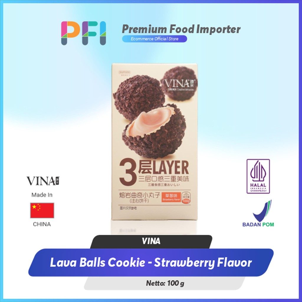 Franzzi Vina Lava Cookie Balls - Strawberry 100g | Shopee Philippines