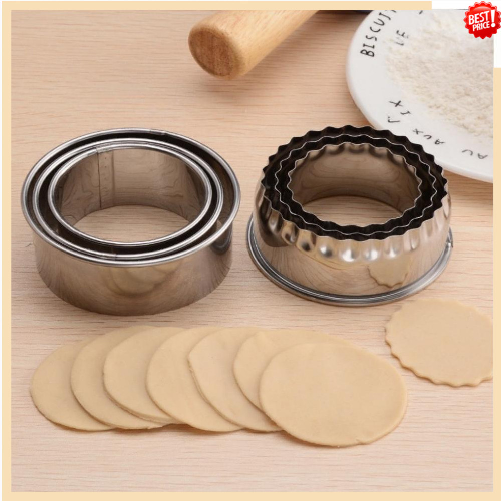 3PCS Stainless Steel Round Dumpling Mold Cutter Accessories Kitchen ...