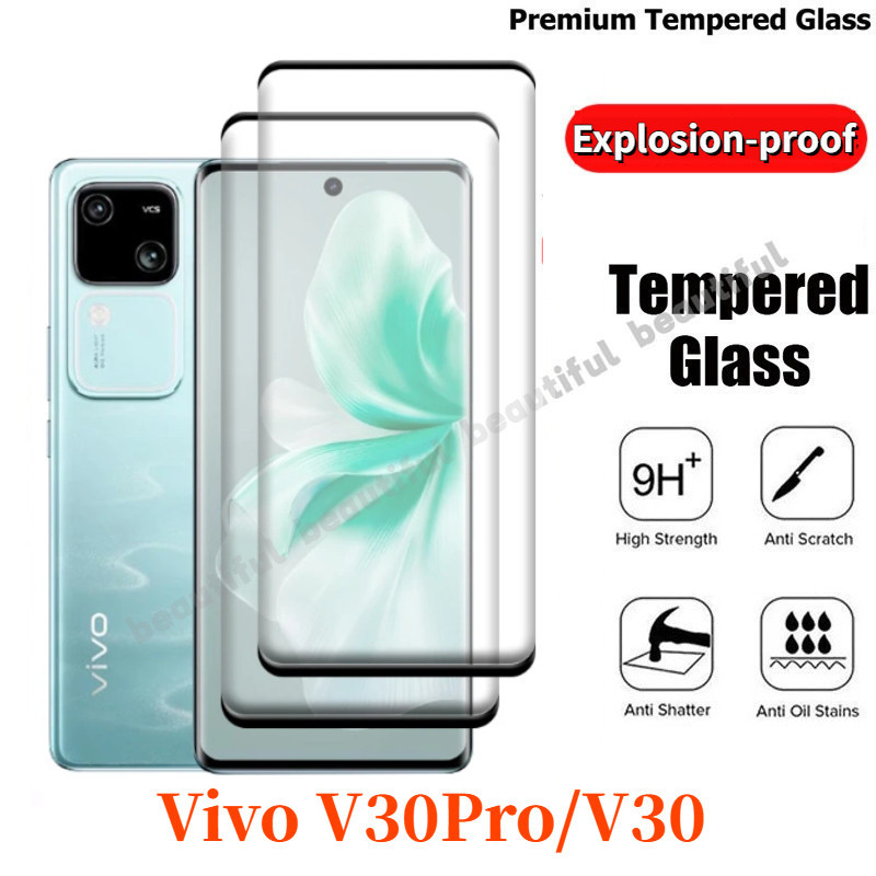 Vivo V30 Pro 3D Curved Tempered Glass For Vivo V30 V29 V27 Pro V30Pro V 30 V30E V29e VivoV29 ...