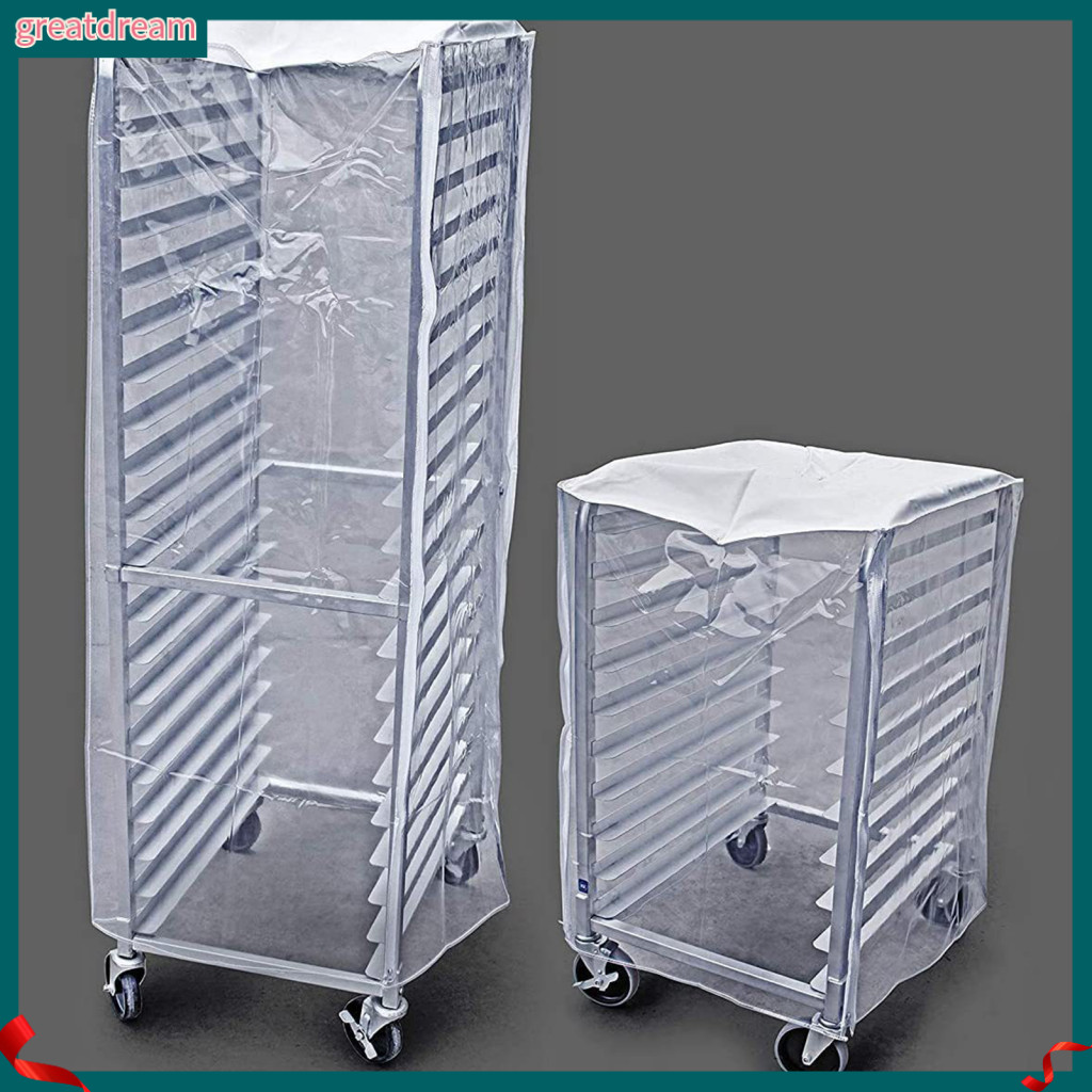 greatdream| Bread Rack Cover Reinforced Seams Bread Rack Cover Clear ...