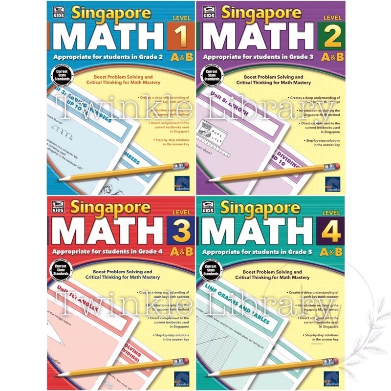 [FISK BOOK] SAP Education Singapore MATH Level 1 2 3 4 - Thinking Kids ...
