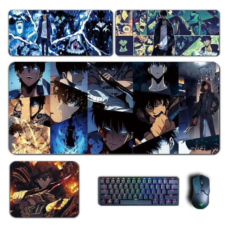 Anime Solo Leveling Mouse Pad Jin Woo Hae in I Level Up Alone Mousepad ...