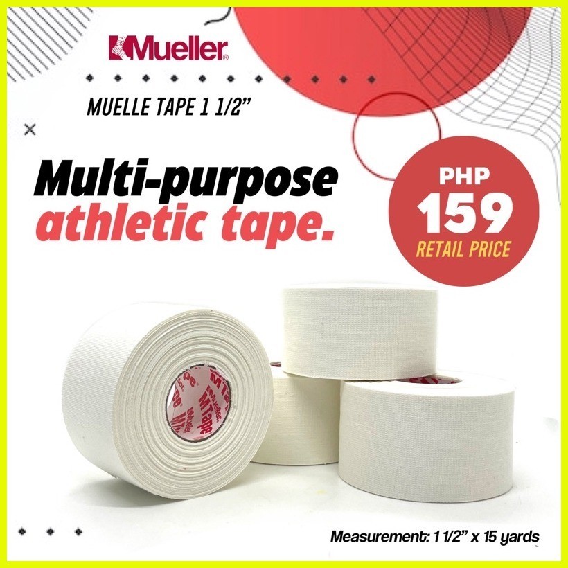【hot sale】 Mueller Athletic Tape: 1 1/2 Inch x 15 yards - Muscle ...