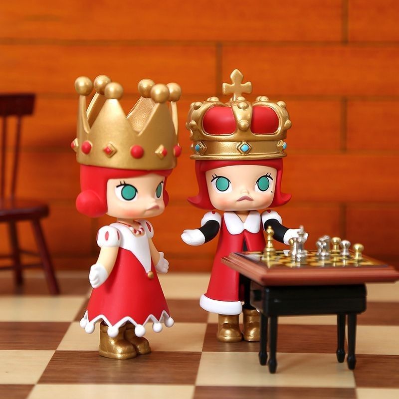 Whole Box molly Doll Chess Series Hidden Timer Pop Mart Mystery Box ...