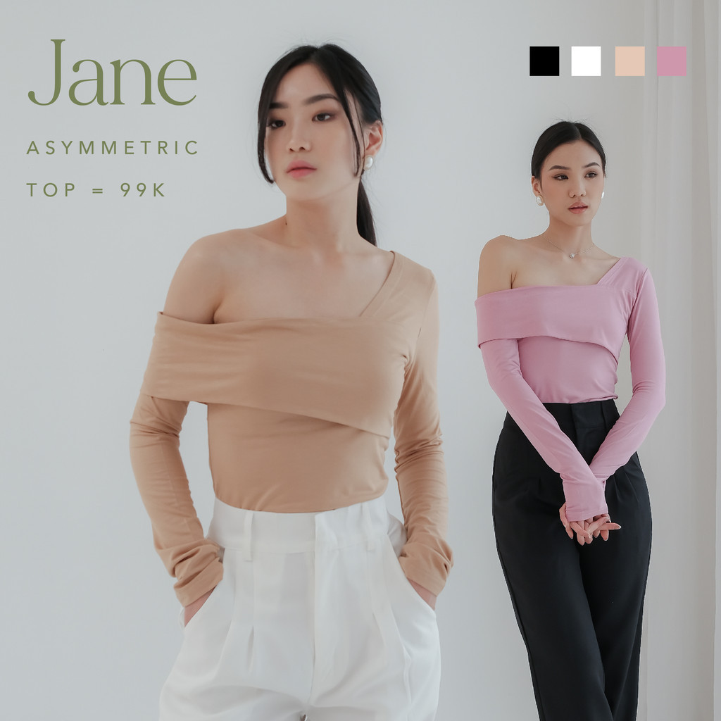 Jane Asymmetric Top -- Ocha Wear | Long sleeve Top | Women's Long ...