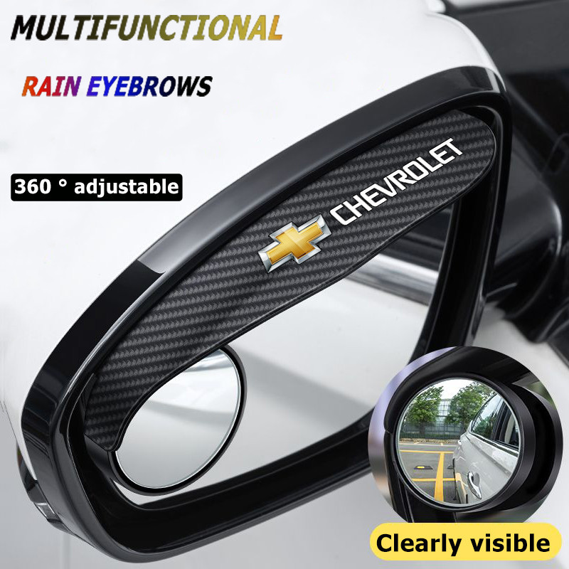 2pcs car rearview mirror blind spot assist mirror rain cover suitable ...