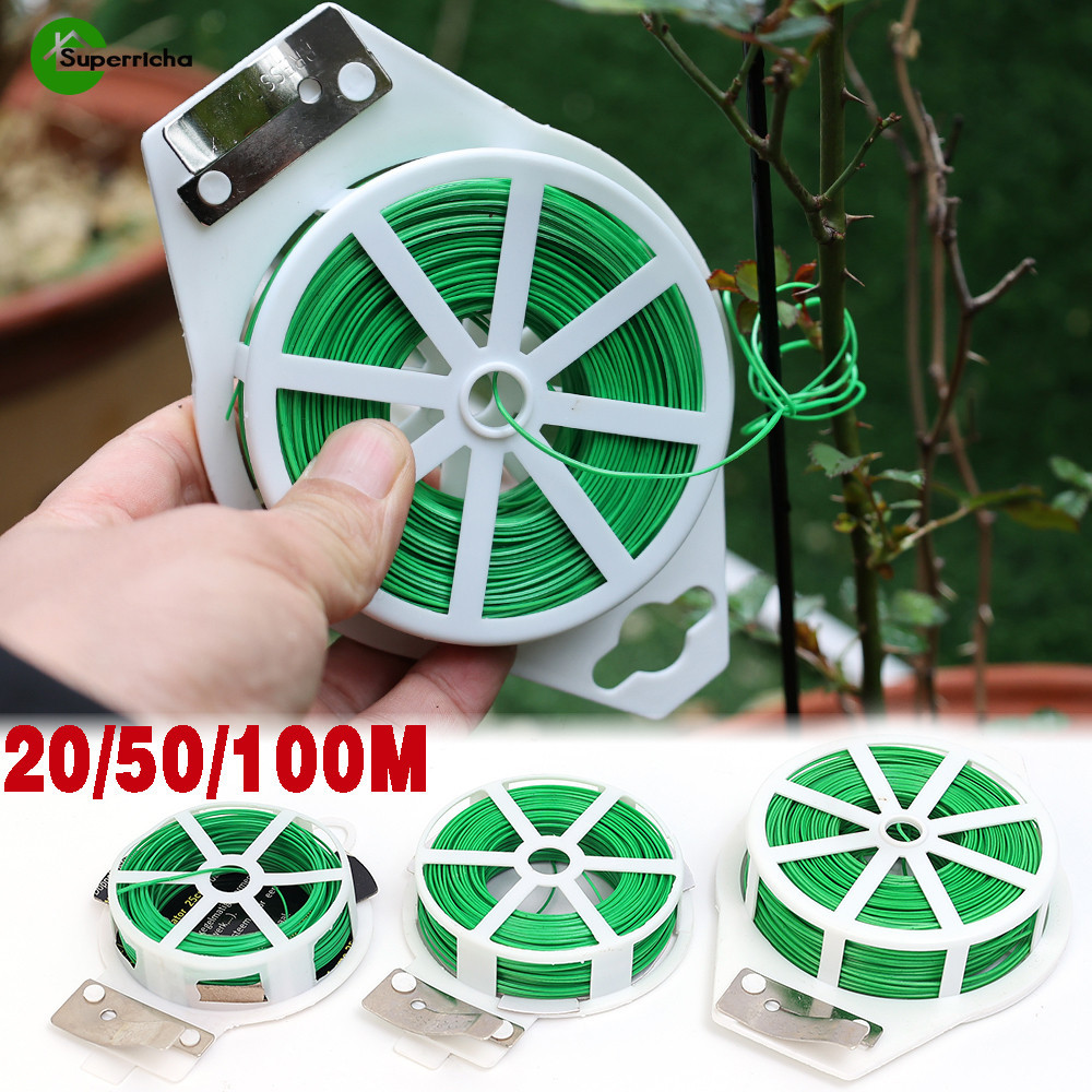 Gardening Plant Vine Fixing Ties - 1 Roll Plant Binding Iron Wire ...
